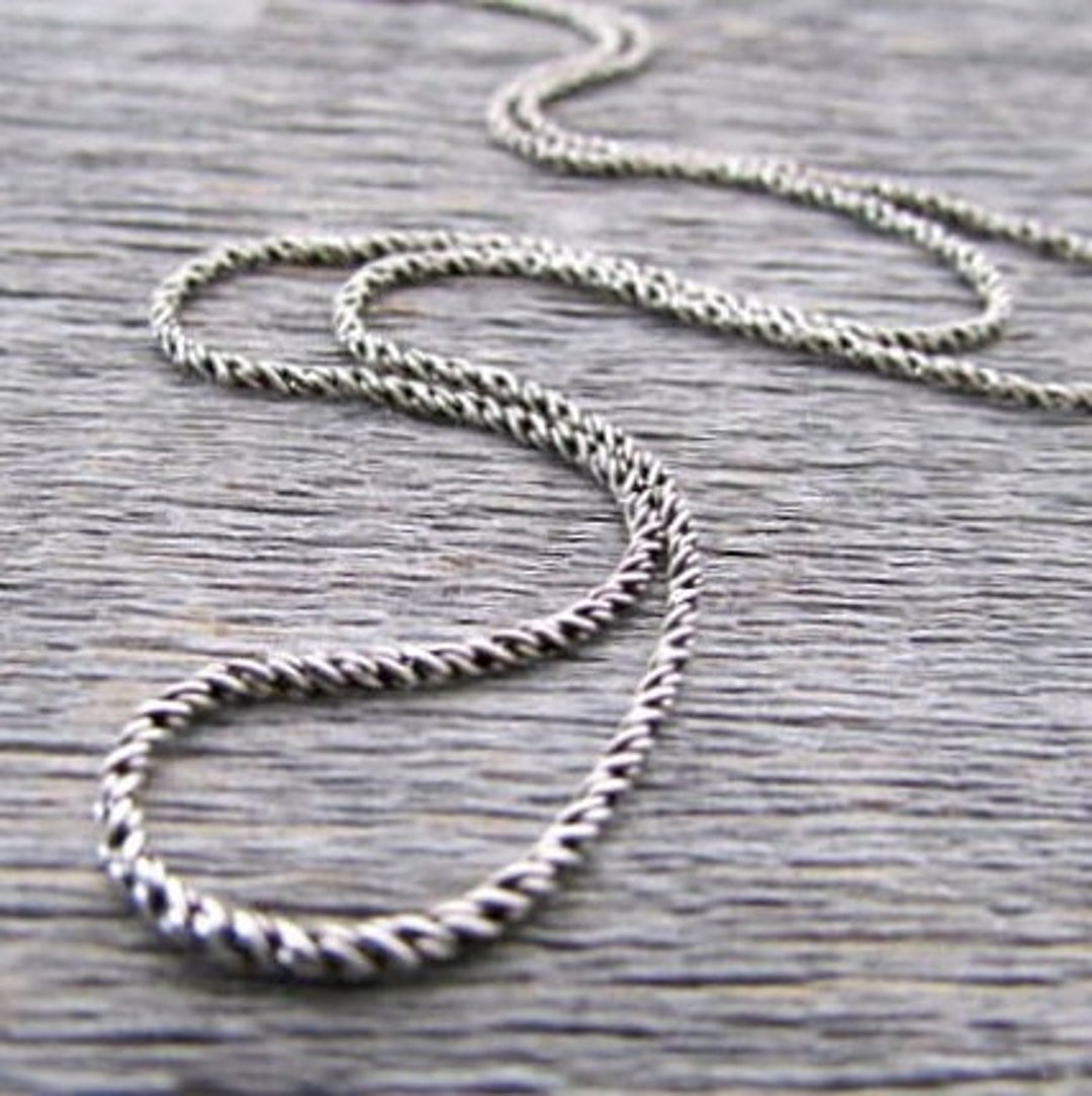 Bali Rope Chain, 2.5mm Chain, 24 Inch Chain, Sterling Silver Chain ...