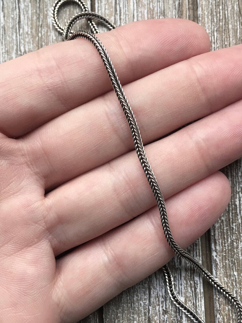 Bali Silver Chain, Sterling Silver Chain, Oxidized Silver Chain, Dragon ...