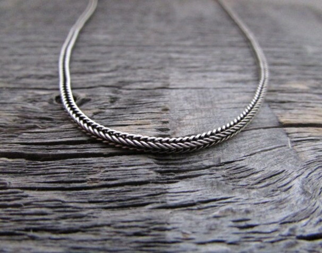Bali Silver Chain, Sterling Silver Chain, Oxidized Silver Chain, Dragon ...