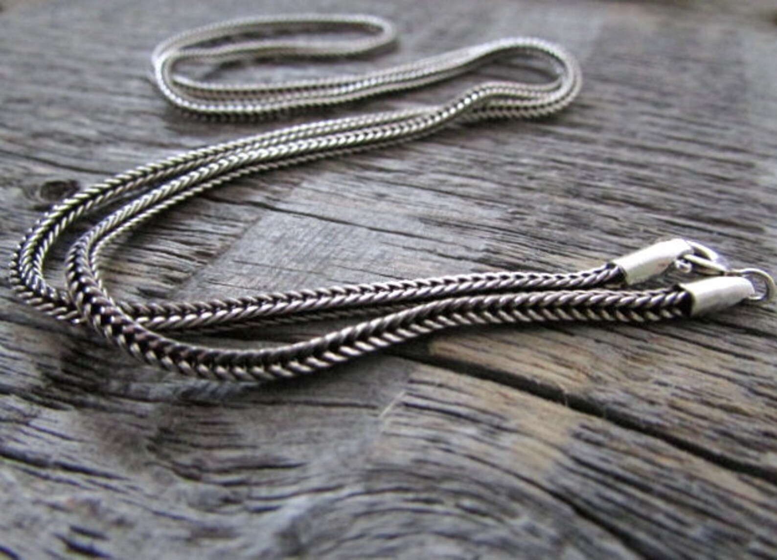 Bali Silver Chain, Sterling Silver Chain, Oxidized Silver Chain, Dragon ...