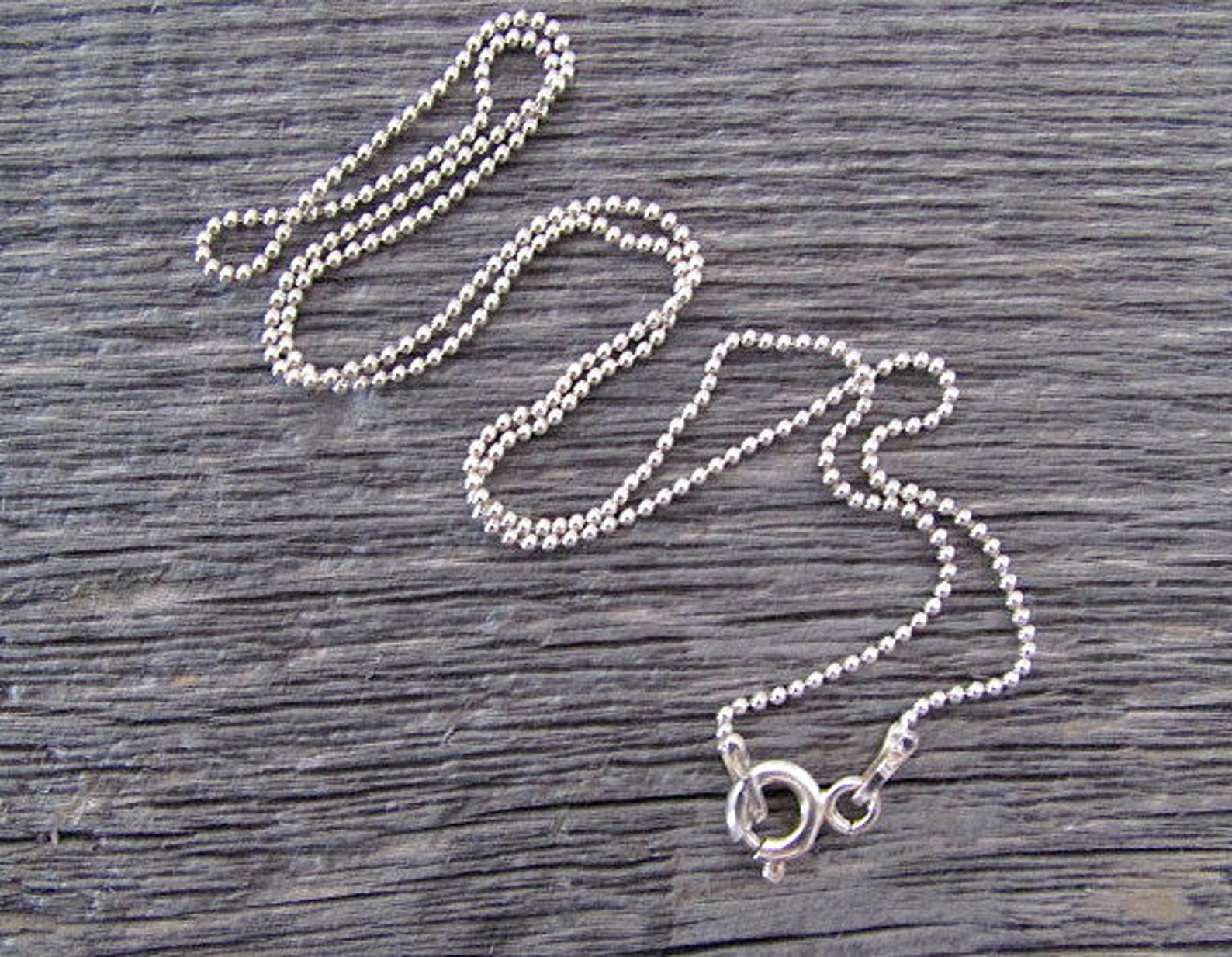 Sterling Silver Ball Chain 1.2mm 16-24 Inch Silver Ball - Etsy
