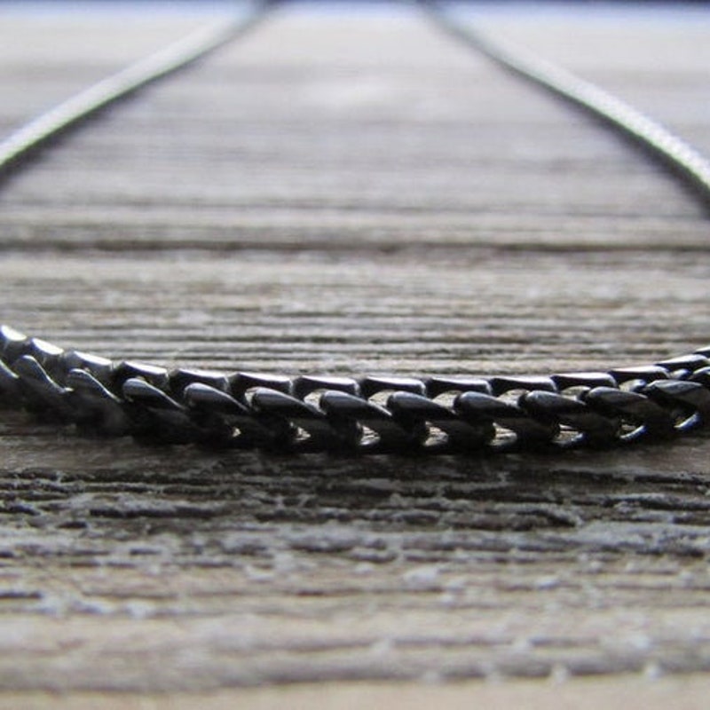 Black Chain Necklace - Etsy