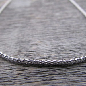 Sterling Silver Popcorn Chain, Italian Coreana Necklace, 22 Inch - Etsy