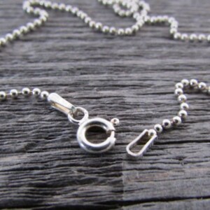 Sterling Silver Ball Chain, 1.2mm, 16-24 Inch, Silver Ball Chain ...