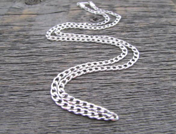 Sterling Silver Curb Chain 20 Inch Chain 5mm Chain Curb - Etsy