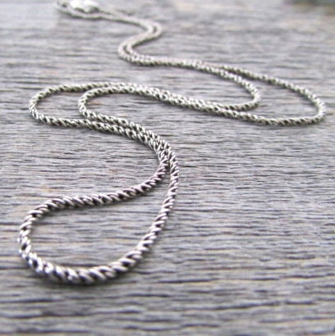 Bali Rope Chain, Silver Rope Chain, 1.5mm, 16-24 Inch, Twisted Chain ...
