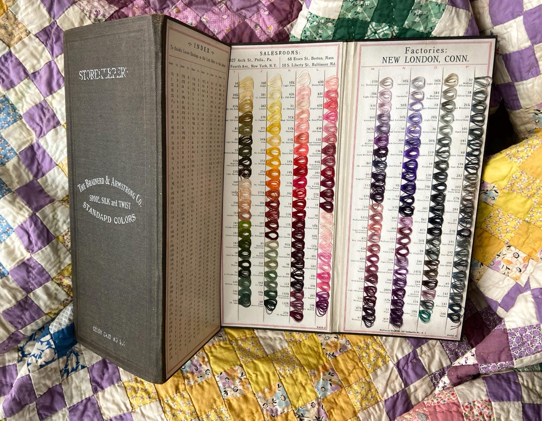 360 Colors Edwardian Silk Thread Sample Book Complete - Etsy
