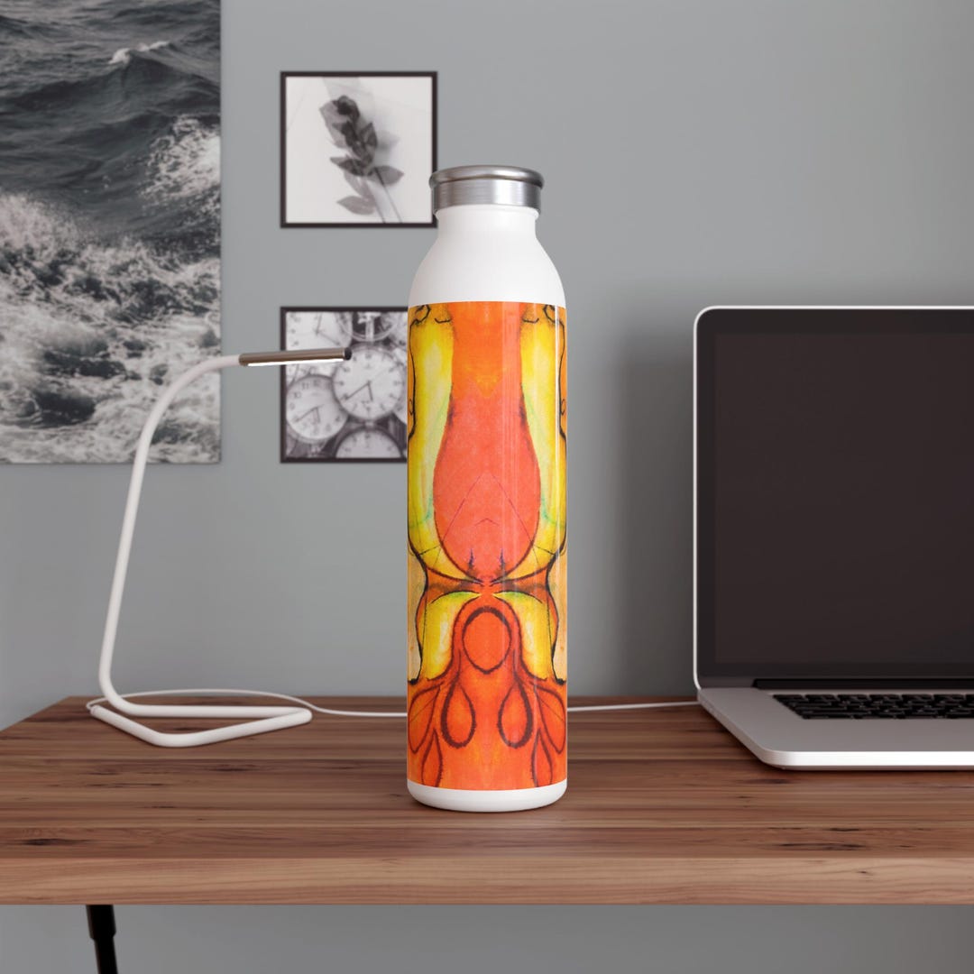 Accept | Artistic Slim Water Bottle | Eco-friendly Reusable Flask ...