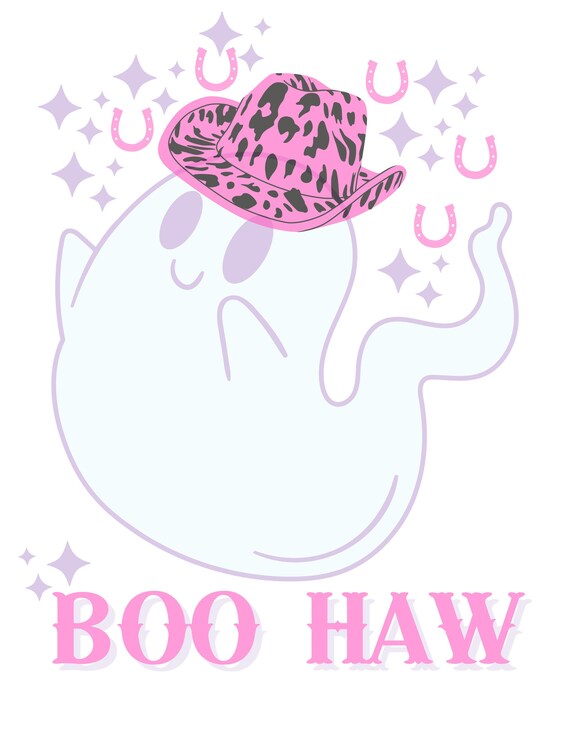 Boo Haw Cowboy Hat Ghost - Etsy