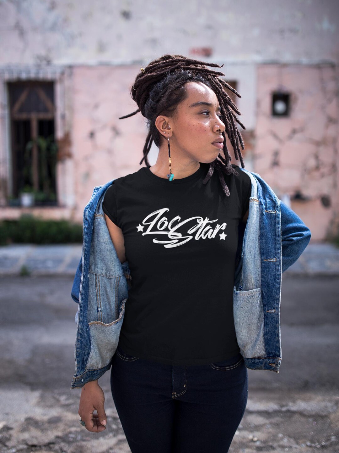 Locstar Women’s T-shirt Dreadlocks Queen Tee Loc Life Shirt Natural ...