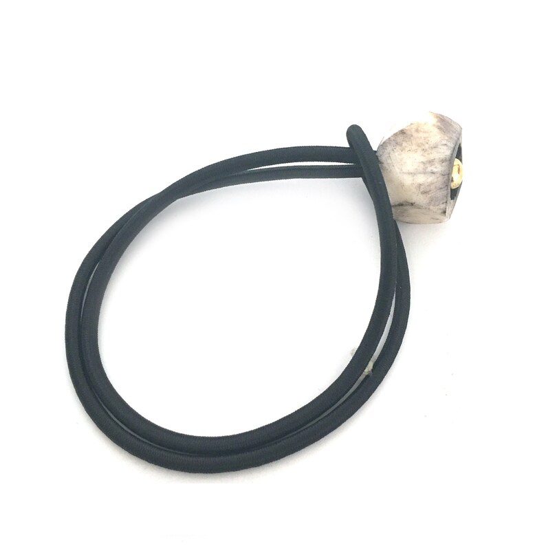 Gray Geode Hair Tie Loc Lasso with Dread Bead Natural | Etsy