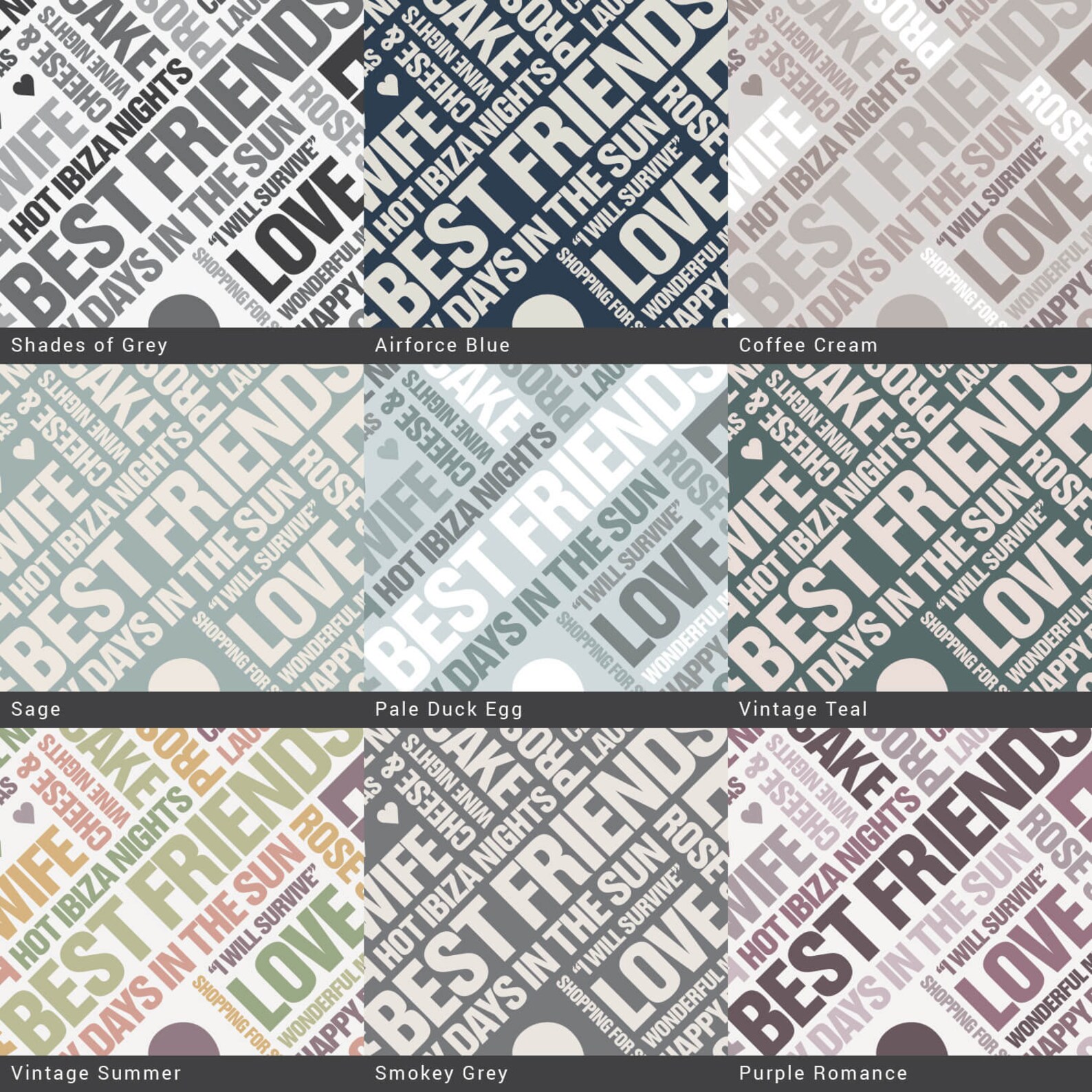 Personalised Word Block Word Art Print / Personalised Word - Etsy