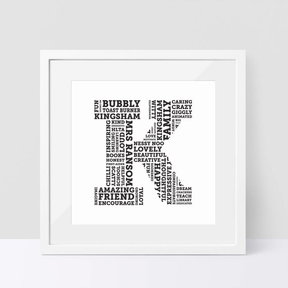 Word Art Letters Alphabet