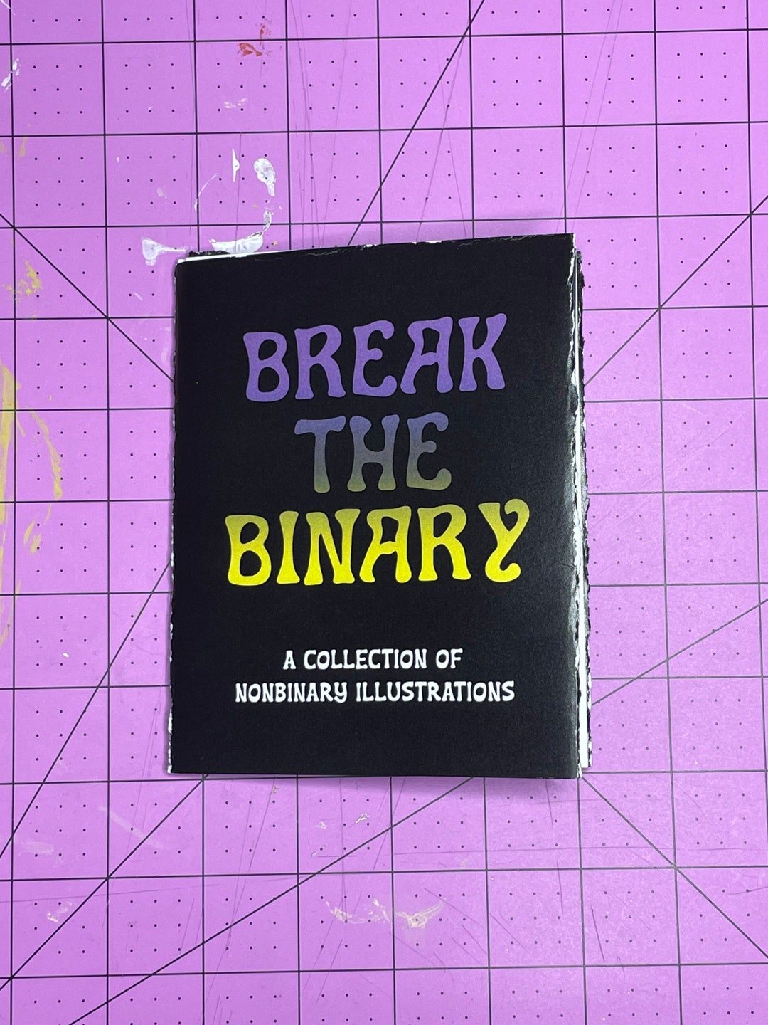 Break the Binary Zine Nonbinary Art Illustrations Enby Enbies Pride ...