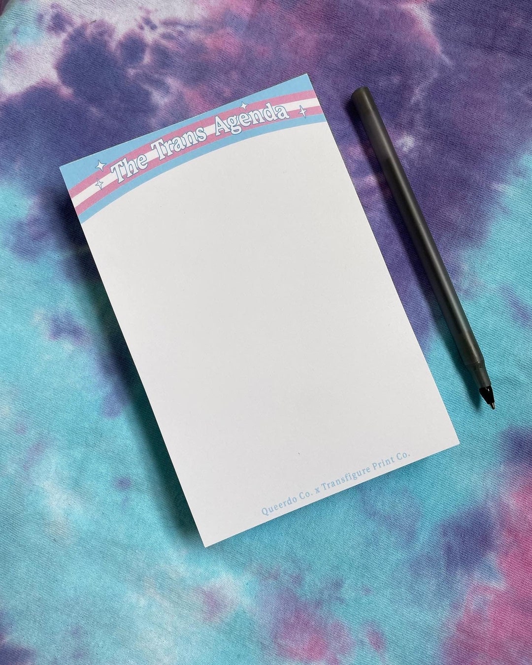 The Trans Agenda Notepad Transgender Gift, Stationery, to Do List ...