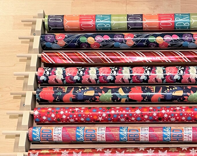 Wrapping Paper Rack FREE SHIPPING wall Hanging - Etsy
