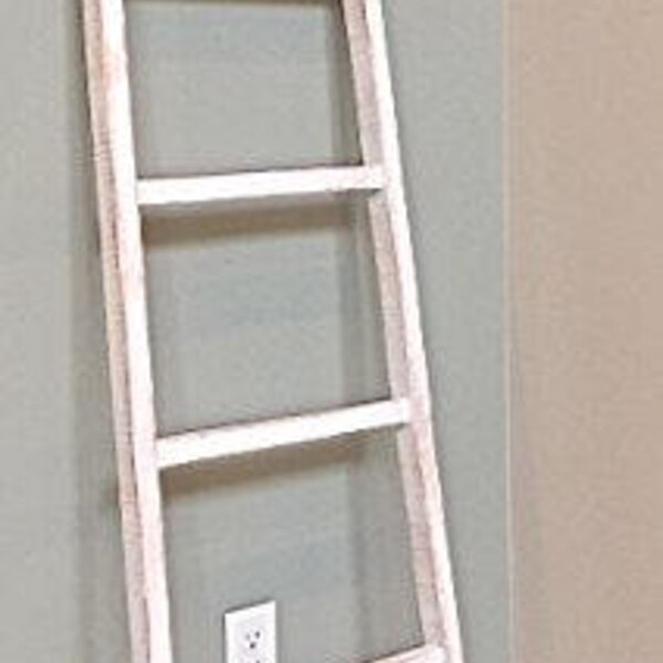 Whitewashed Ladder - Etsy