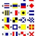 Set of ANY 4 Nautical Flags 5x5 (square), 8x8 (square) or 8x10 Prints ...