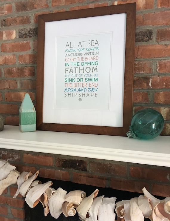 Nautical Sayings 11x14 Sailing Boating Ocean Sea - Etsy
