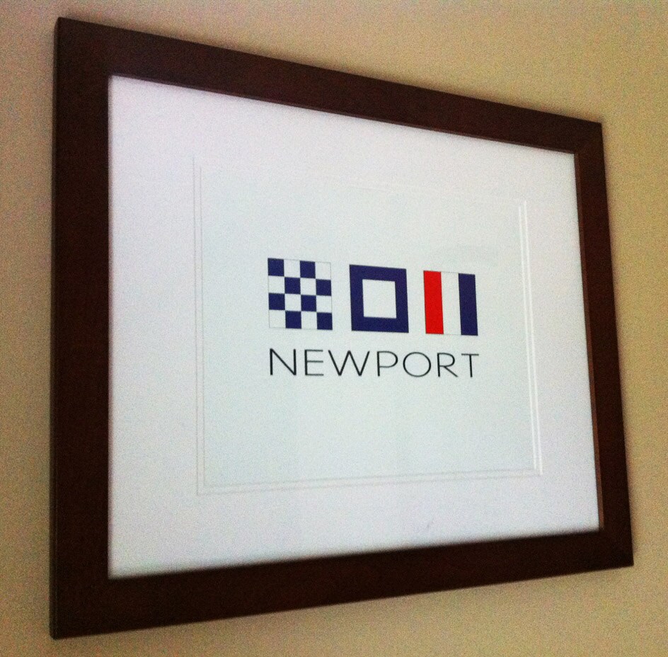 Newport Nautical Flags-can Personalize With Your City or Town - Etsy