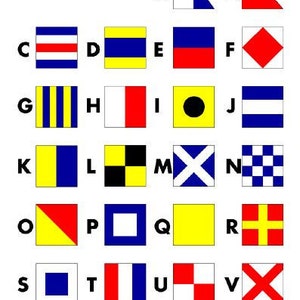 Newport Nautical Flags-can Personalize With Your City or Town - Etsy
