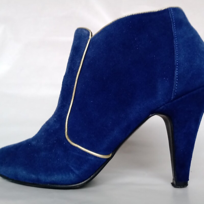 Blue Suede Boots - Etsy