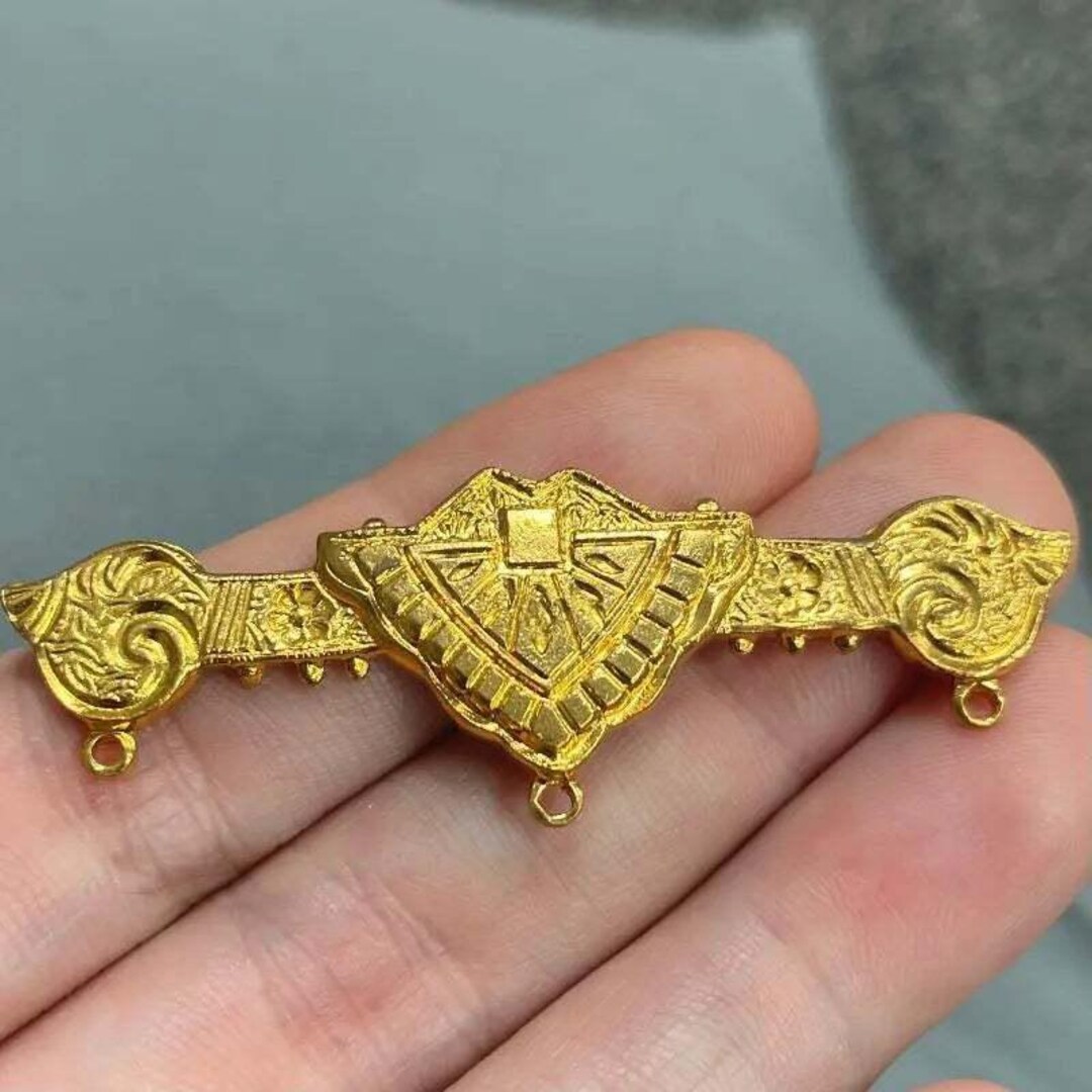 1 Vintage Brass Heavy Art Deco Metal Component - Etsy