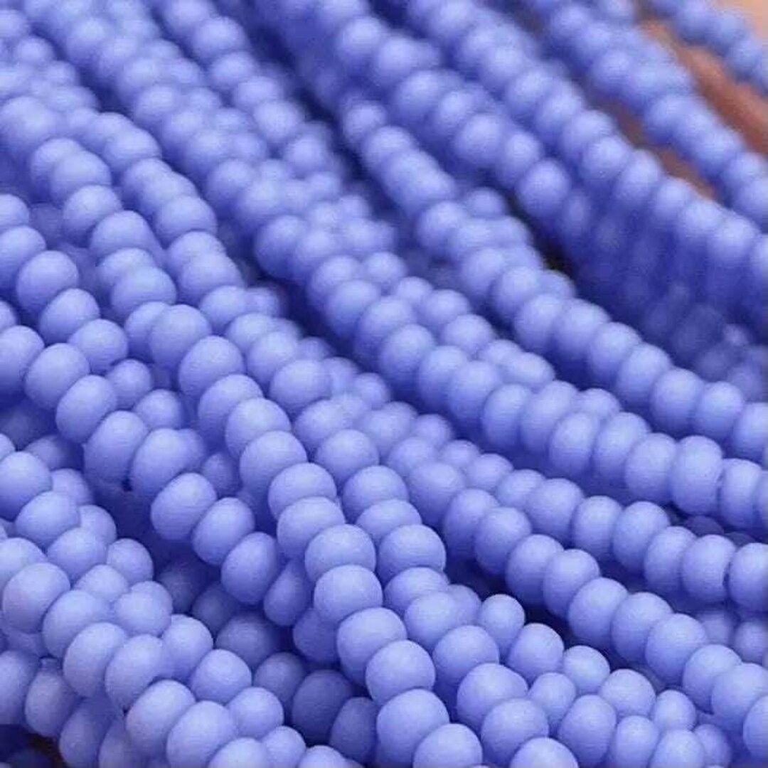 1 Hank Blue Delft Light Czech Matte Glass Seed Beads - Etsy