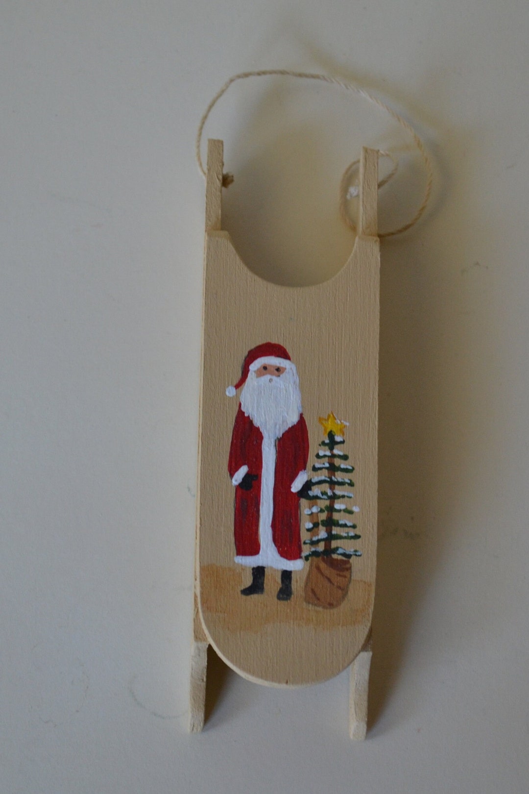 Dollhouse Miniature-santa Sled - Etsy