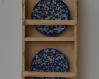 Doll House Miniature Primitive Plate Rack - Etsy