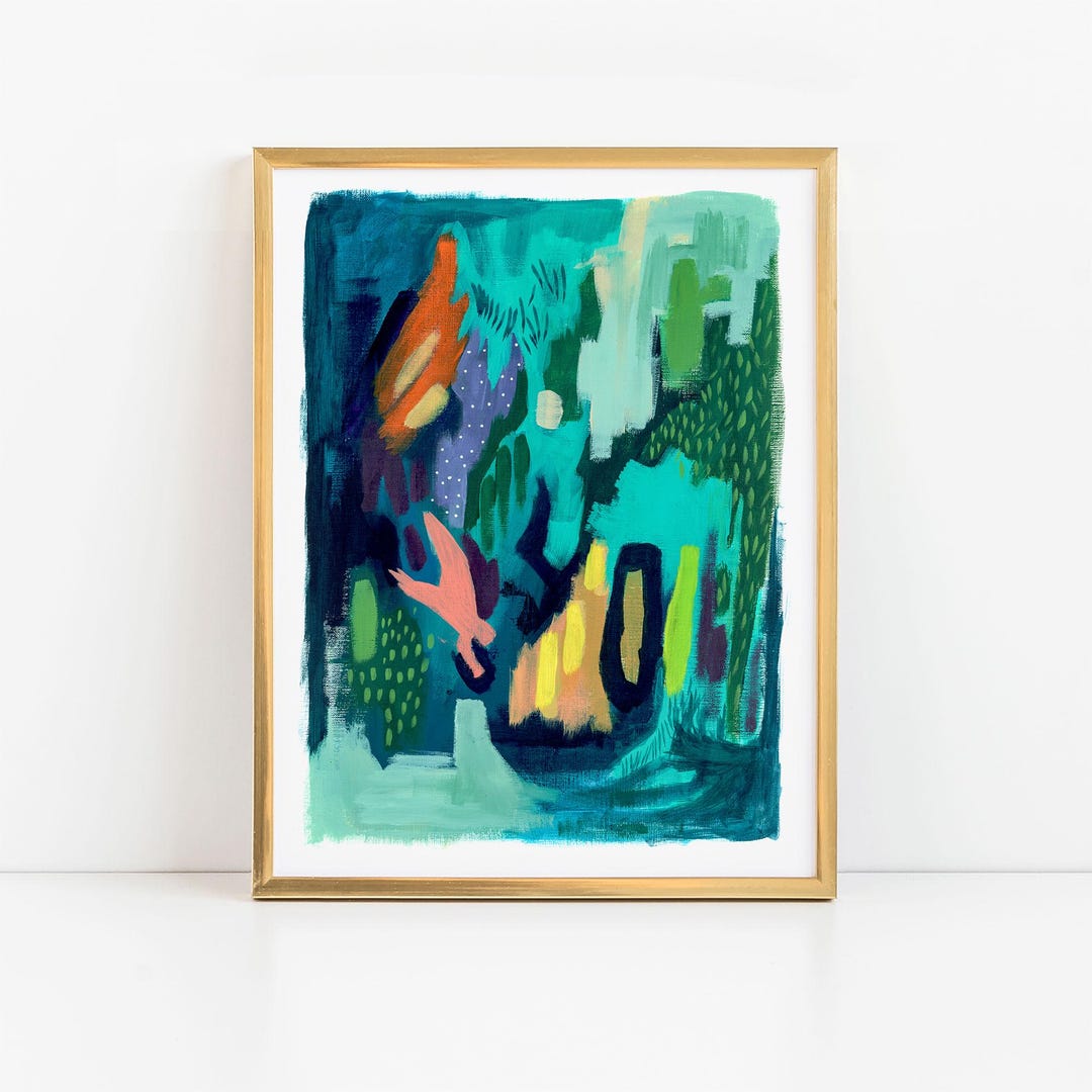 Expressive Abstract Painting - Abstract Art in Bold Colors - Etsy