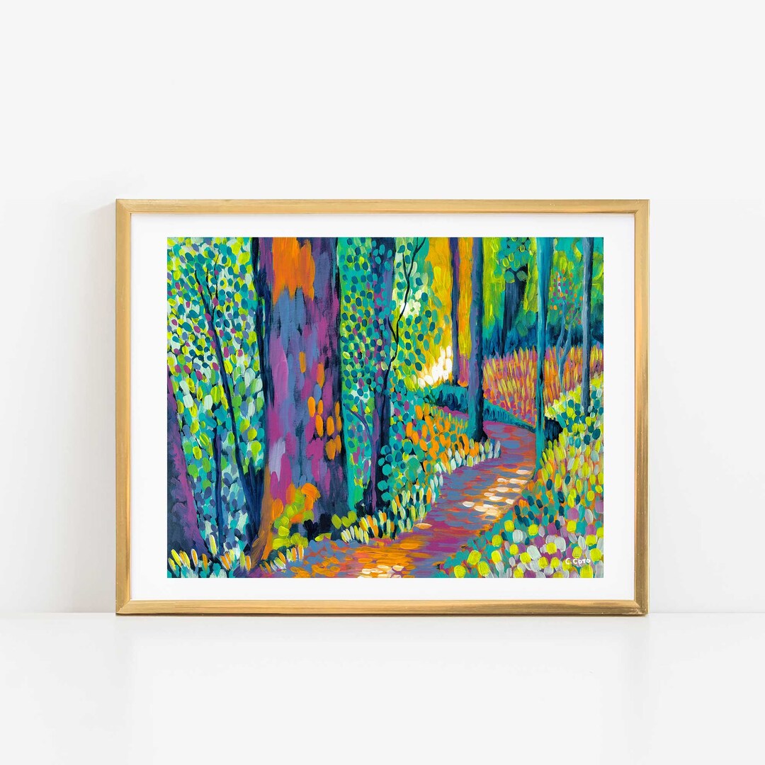 Costa Rican Art, Acrylic Landscape Print, Landscape Art - Costa Rican ...