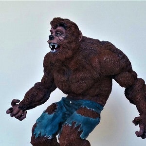 Werewolf! Original Clay Sculpture 12 3/4" Tall - Etsy