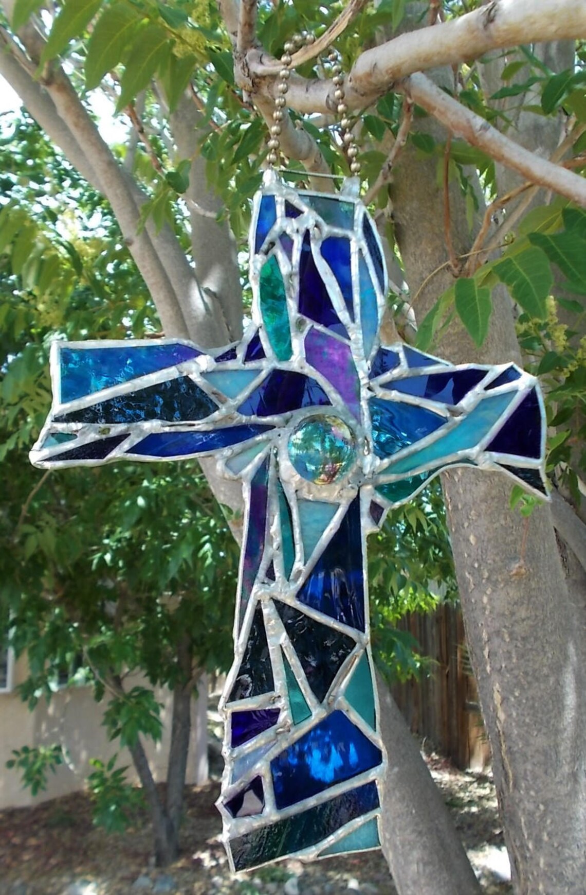 Stained Glass Cross, Made to Order in Your Choice of Colors - Etsy