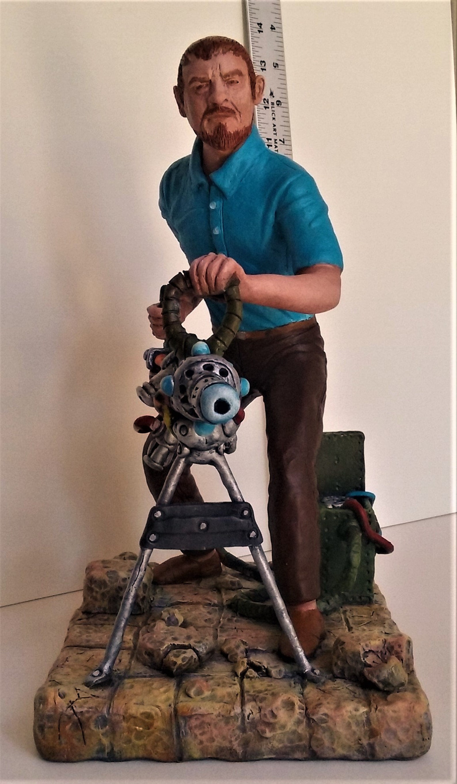Dr. Benton Quest, Original Sculpture, From the Classic Animated Series ...