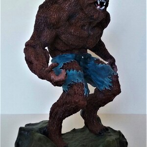 Werewolf! Original Clay Sculpture 12 3/4" Tall - Etsy