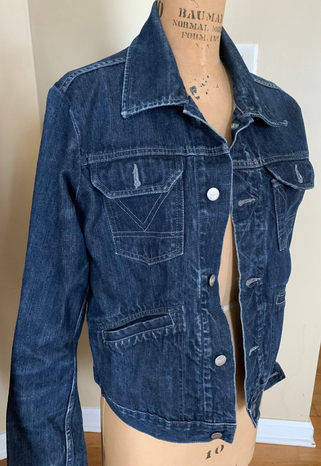 1990’s Denim Workwear Jacket - Etsy