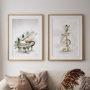 Harmonic Elegance, Music Poster, Print, Digital Download Home Decor ...