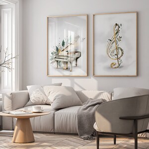 Harmonic Elegance, Music Poster, Print, Digital Download Home Decor ...