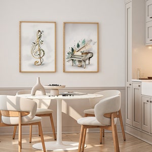 Harmonic Elegance, Music Poster, Print, Digital Download Home Decor ...