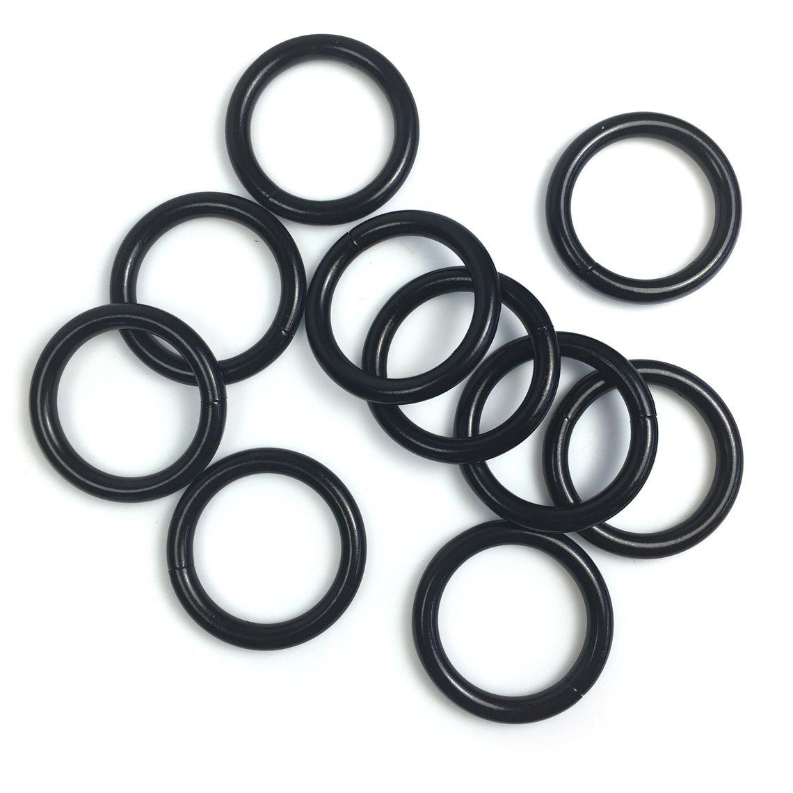 1-1/4 Black 5mm O-ring Welded 10 Pack - Etsy