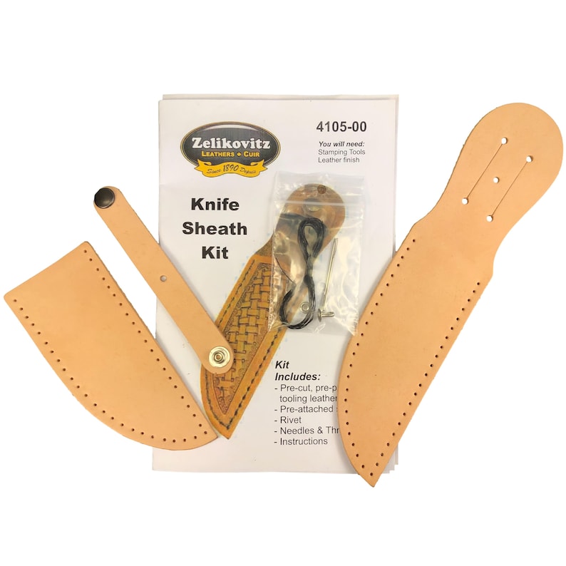 Knife Sheath Kit 4105-00 DIY Leathercraft Kit Knife Holder With Belt ...