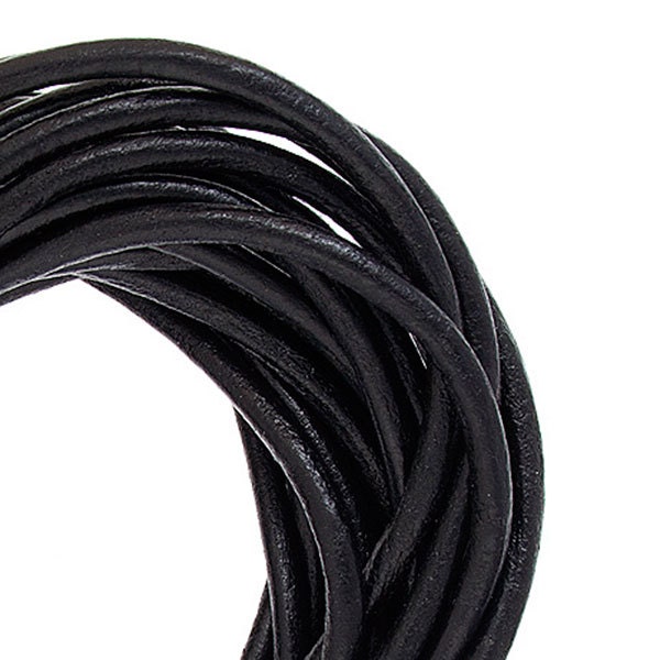 3mm Leather Cord by the Yard - Etsy