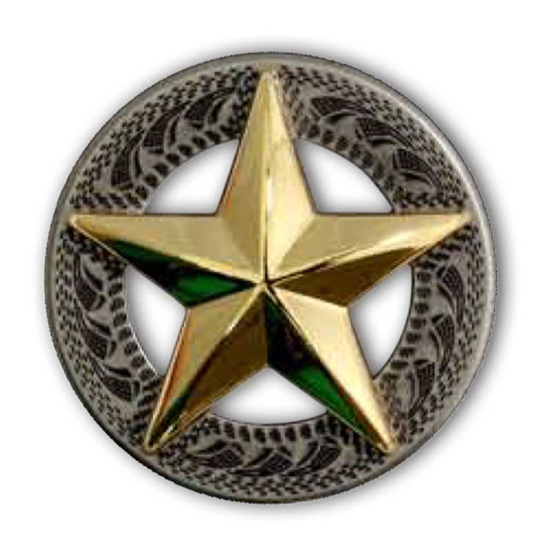 3-D Texas Star Concho 2 Sizes - Etsy Australia