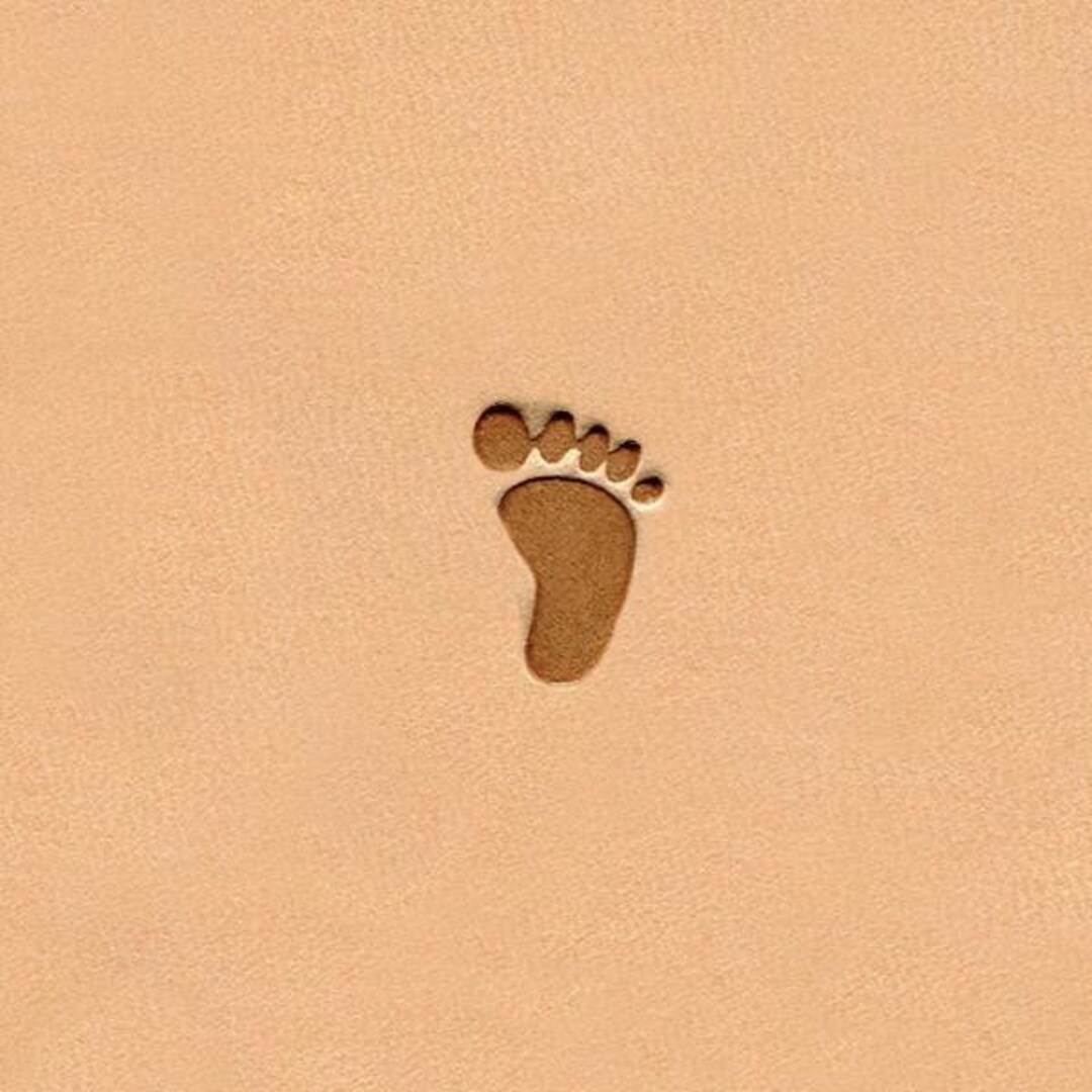 E471 Right Footprint Leathercraft Stamp - Etsy