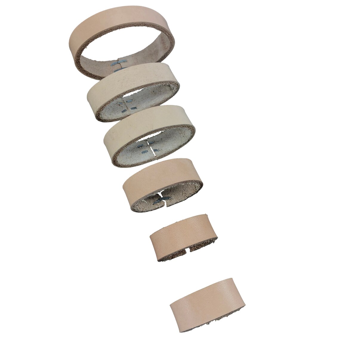 Belt Keeper Loops Genuine Vegetable Tanned Leather With Staple - Etsy