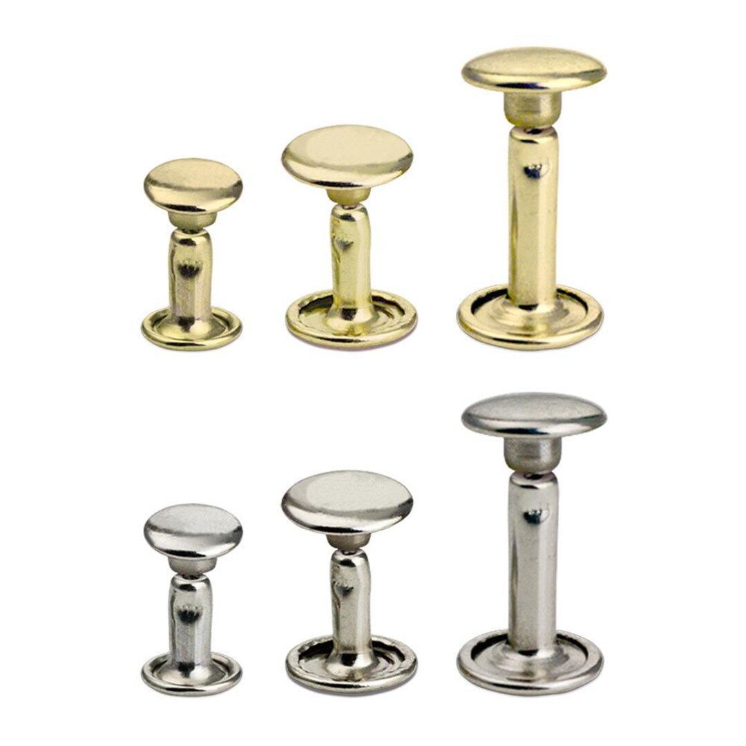 Solid Brass Double Cap Rivets, 100/pk - Etsy