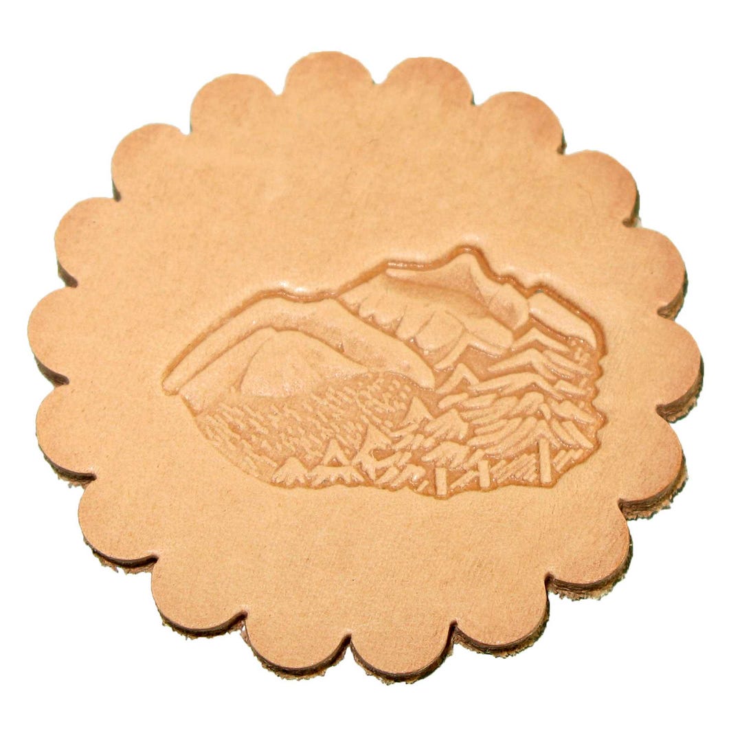 Mountains & Trees 3-D Stamp Leathercraft 88324-00 - Etsy