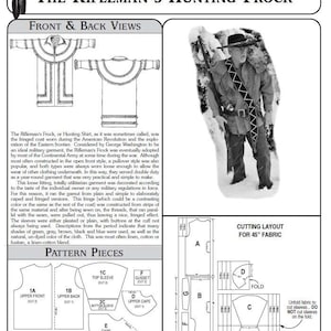 Riflemans Hunting Frock Pattern - Etsy