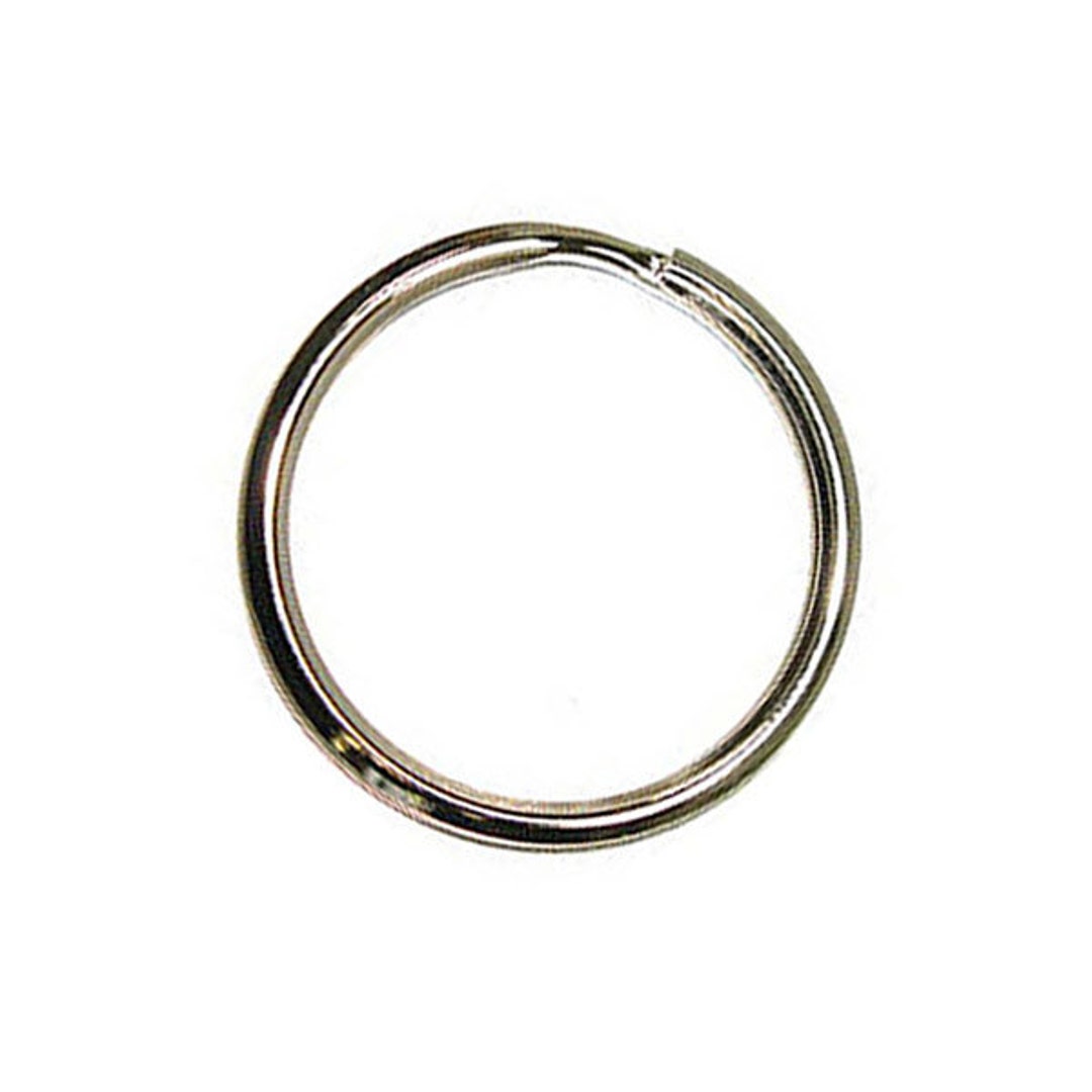 1-1/2 Split Key Ring/beveled 100 Pack / Nickel - Etsy
